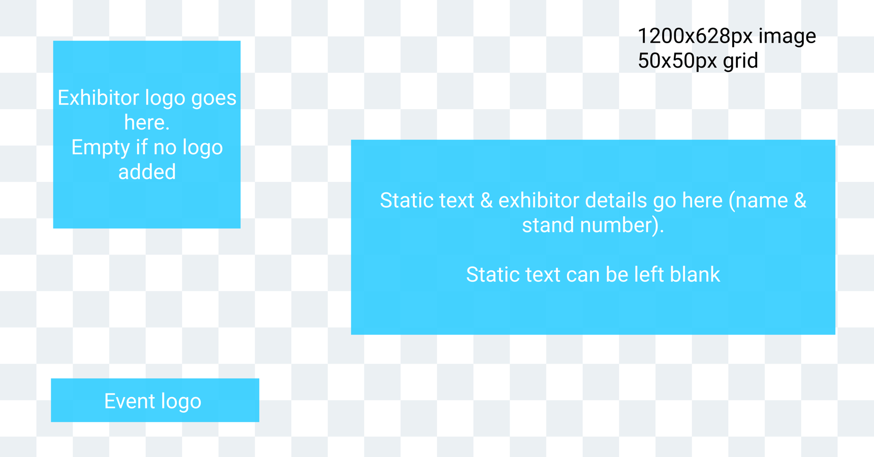 How should I design my custom backgrounds for exhibitor campaigns?